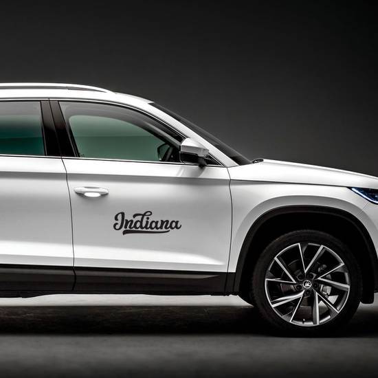 Indiana Calligraphy Sticker