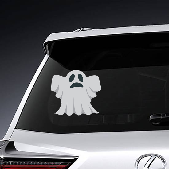 Spooky Cartoon Ghost Sticker