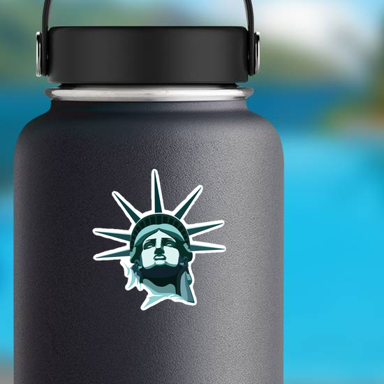 Statue Of Liberty Head Sticker