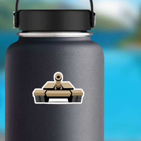 Tank Front View Sticker