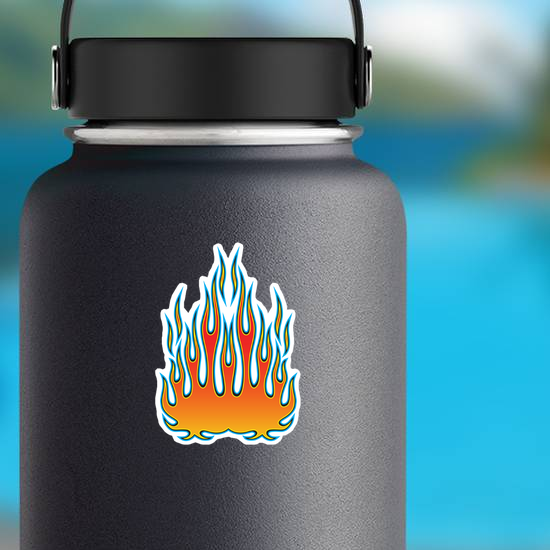 Tribal Hot Rod Flames Sticker