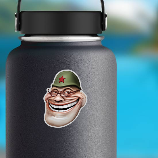 Trollface Meme In Russian Sticker