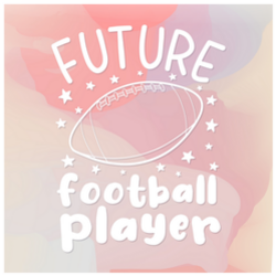 Future Football Player Illustration Sticker