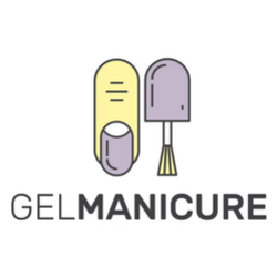 Gel Manicure Logo Sticker