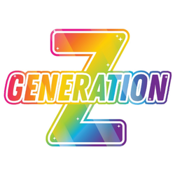 Generation Z, 2000's Kid Rainbow Lettering Sticker