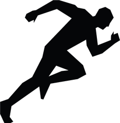 Geometric Runner Sticker