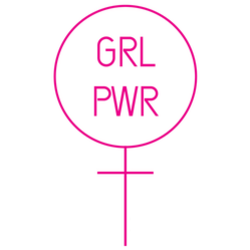 Girl Power Pink Feminism Sticker