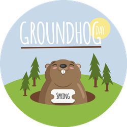 Get ready for Groundhog Day with our collection of stickers