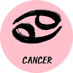 Grunge Zodiac Sign - Cancer Sticker