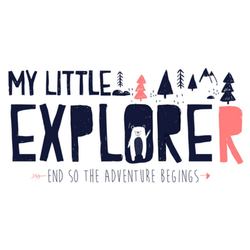 Hand Drawing My Little Explorer Sticker
