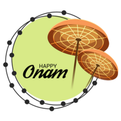 Happy Onam Festival Of South India Kerala Sticker
