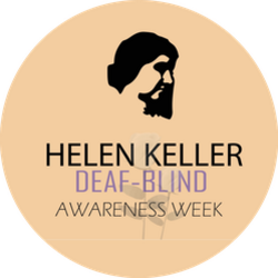 Helen Keller Deaf-Blind Awareness Sticker