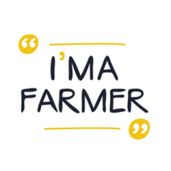 I'm A Farmer Lettering Quote Sticker