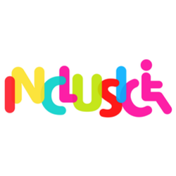 Inclusion Wheelchair Typography Sticker