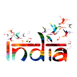 India Inspirational Inscription Sticker