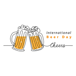 International Beer Day Cheers Sticker