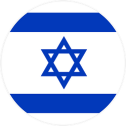 Israel Flag Circle Sticker