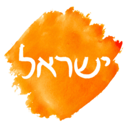 Israel Orange Watercolor Sticker