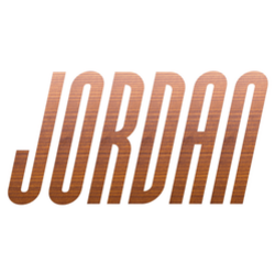Jordan Brown Wooden Lettering Sticker