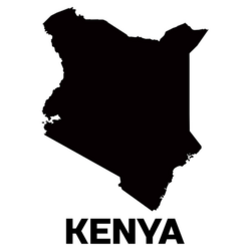 Kenya Country Map Sticker