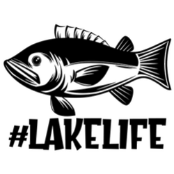 #Lake Life Fish Sticker