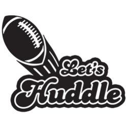 Let's Huddle Superbowl Football Sticker