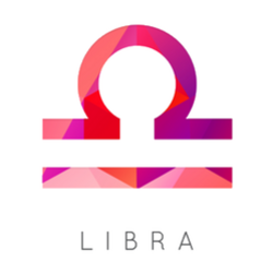 Libra Detailed Pink Sticker