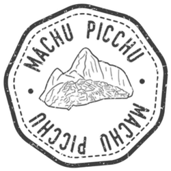 Machu Picchu, Peru Postal Stamp Sticker