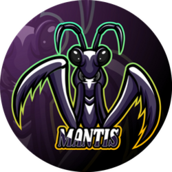 Mantis Esport Logo Mascot Sticker