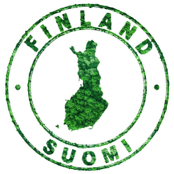 Map Of Finland Suomi Nature Sticker
