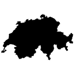 Map - Switzerland Sticker
