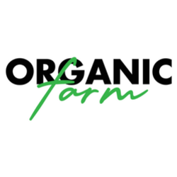 Minimal Typographic Organic Farm Sticker