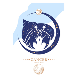 Modern Magic Cancer Zodiac Sticker