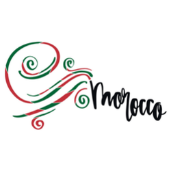 Morocco Hand-drawn Lettering Art Sticker