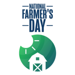 National Farmers Day Holiday Sticker
