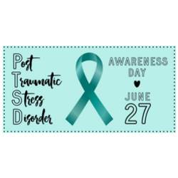 National Ptsd Awareness Day Card Sticker