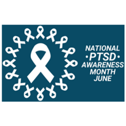 National Ptsd Awareness Month June Blue Sticker