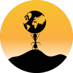 Never Give Up Ant Concept Sticker