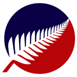 New Zealand Leaf Logo Circle Sticker