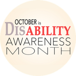 October Is National Disability Awareness Month Sticker