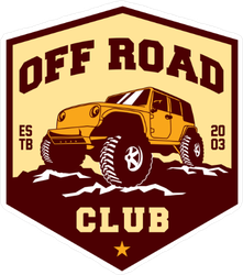 Off Road Club Hexagon Sticker