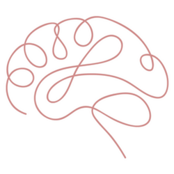 One Line Brain Sticker