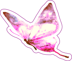 Pink Butterflies Sticker