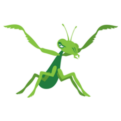Praying Mantis Arms In The Air Sticker