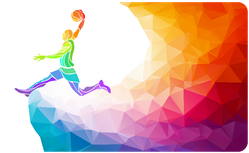 Professional Basketball Player Doing Jump Shot Sticker