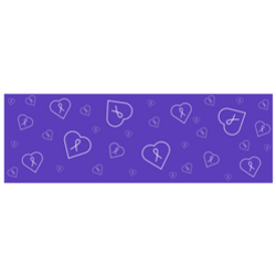 Purple Awareness Ribbon Banner Sticker