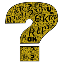 R U Ok Question Mark Illustration Suicide Awareness Sticker