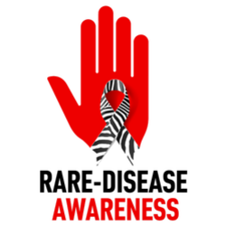 Rare Disease Awareness Lettering Sticker