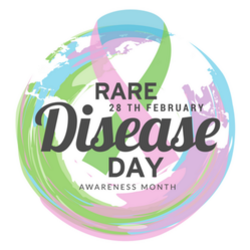 Rare Disease Colorful Globe Sticker