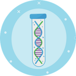 Rare Disease Test Tube Sticker